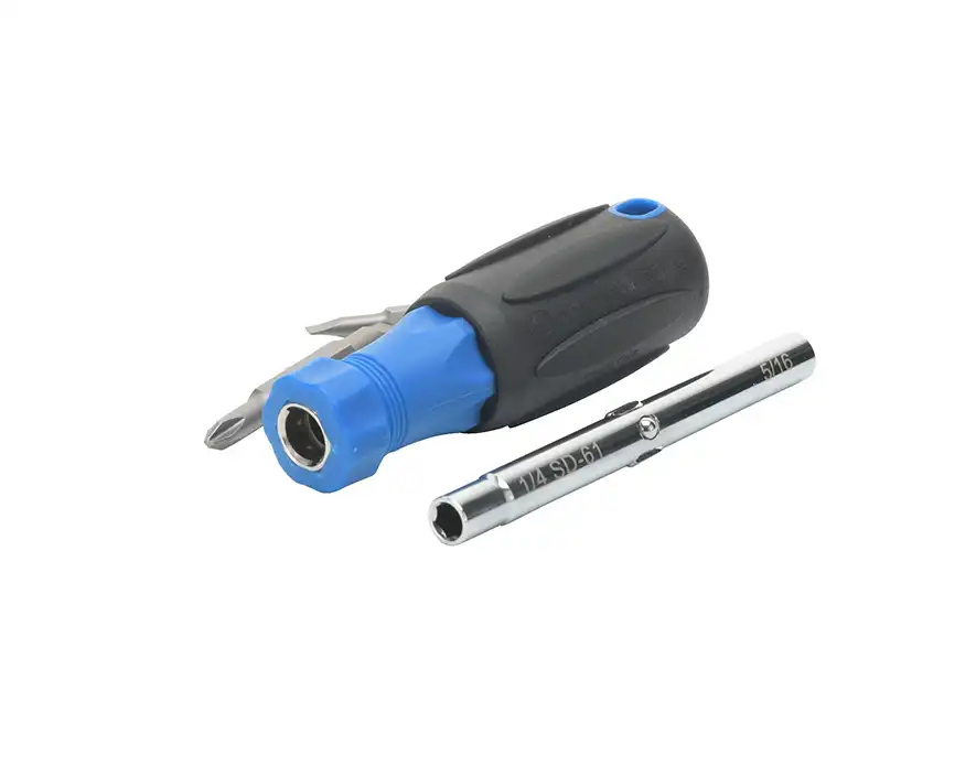 6-in-1 Multi-Bit Screwdriver with Phillips and Slotted Bits | Jonard Tools